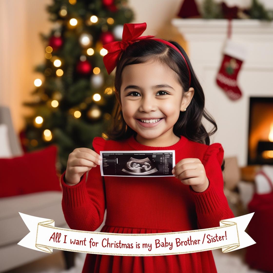 30+ Christmas Baby Announcement ideas + FREE editable card!