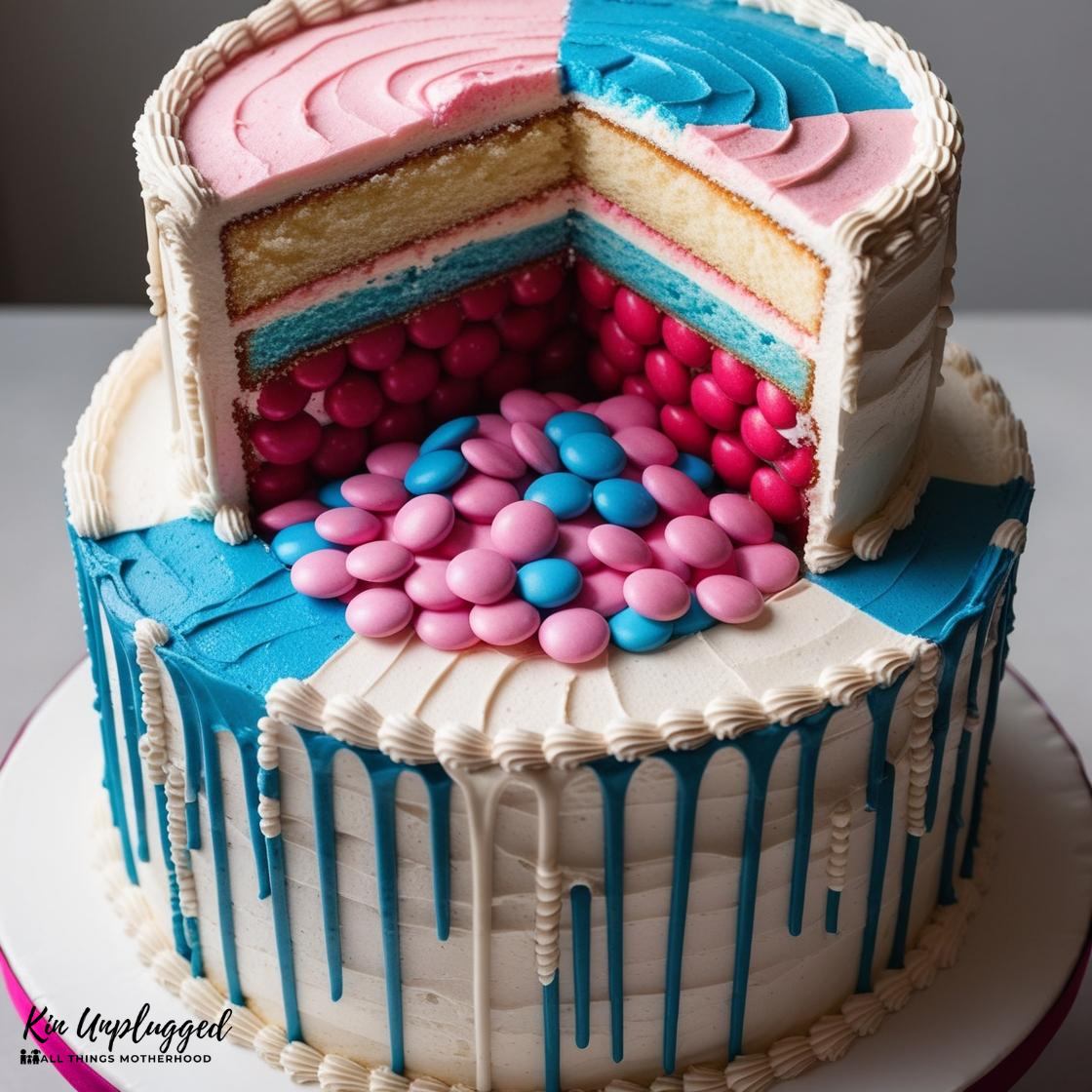 34 Gender Reveal Cake Ideas for an Unforgettable time! - Kin Unplugged
