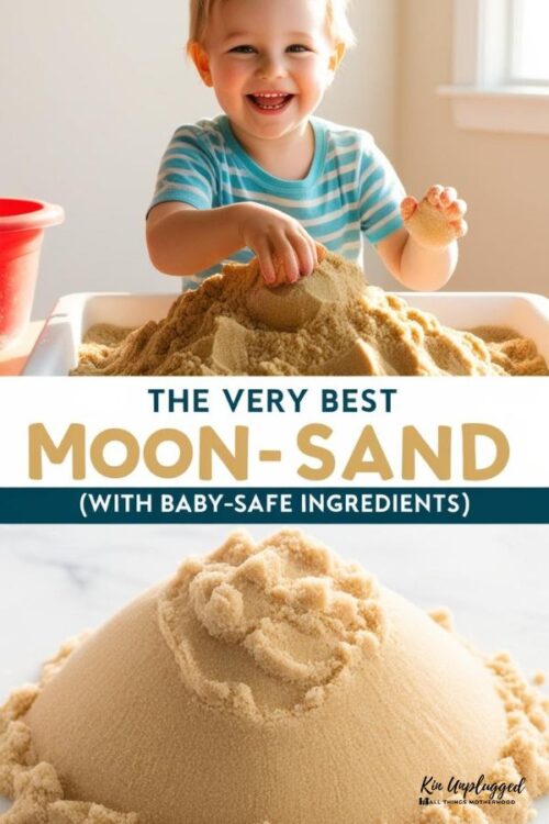 How to make Moon Sand | The Easiest 2-Ingredient Recipe - Kin Unplugged