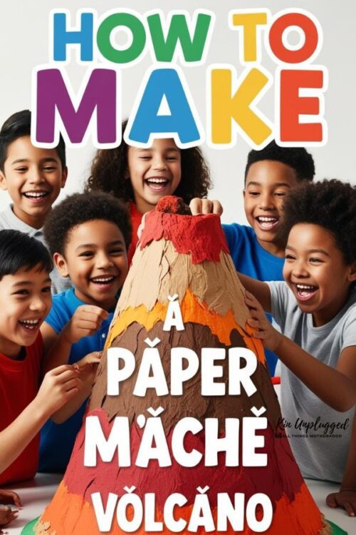How to make a paper mache volcano - Kin Unplugged