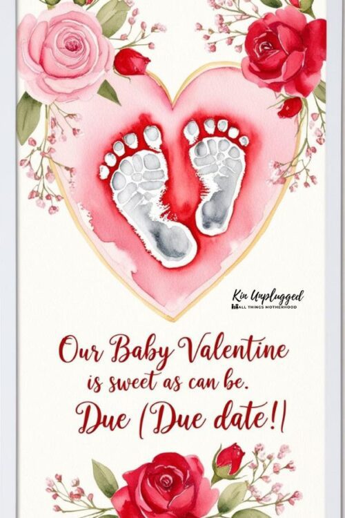 30 Most Precious Valentine's Day Baby Announcement Ideas - Kin Unplugged