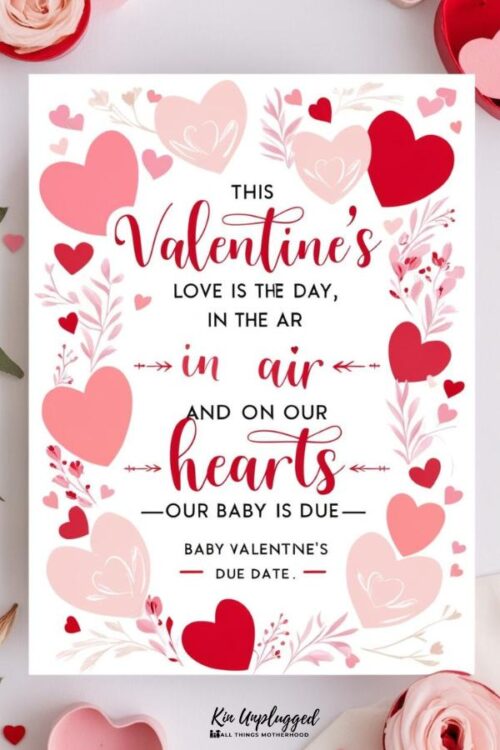 30 Most Precious Valentine's Day Baby Announcement Ideas - Kin Unplugged