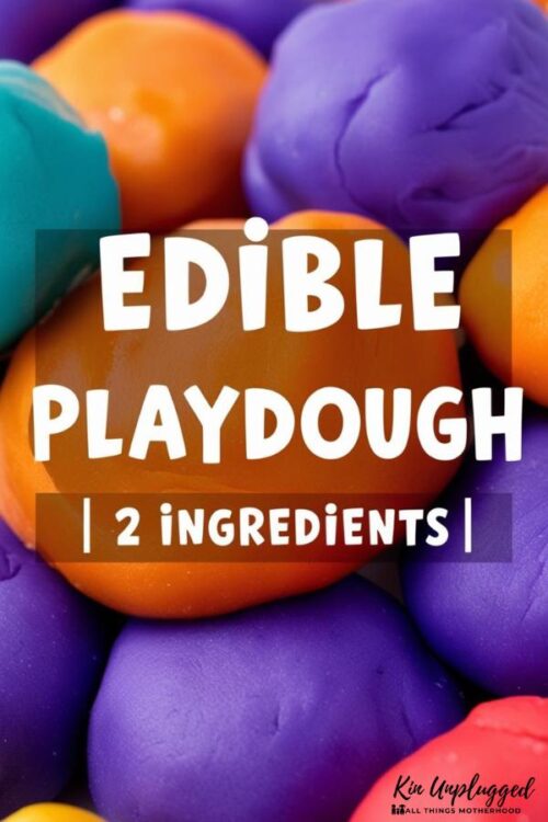 Your Edible Playdough Recipe (Kid-safe!) - Kin Unplugged