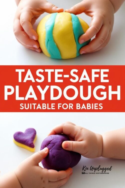Your Edible Playdough Recipe (Kid-safe!) - Kin Unplugged