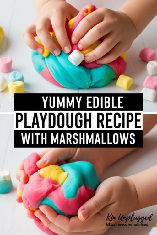 Your Edible Playdough Recipe (Kid-safe!) - Kin Unplugged