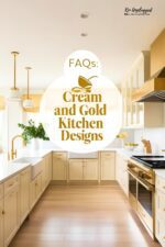 22 Stunning Cream and gold kitchen designs
