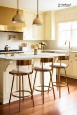 22 Stunning Cream and gold kitchen designs