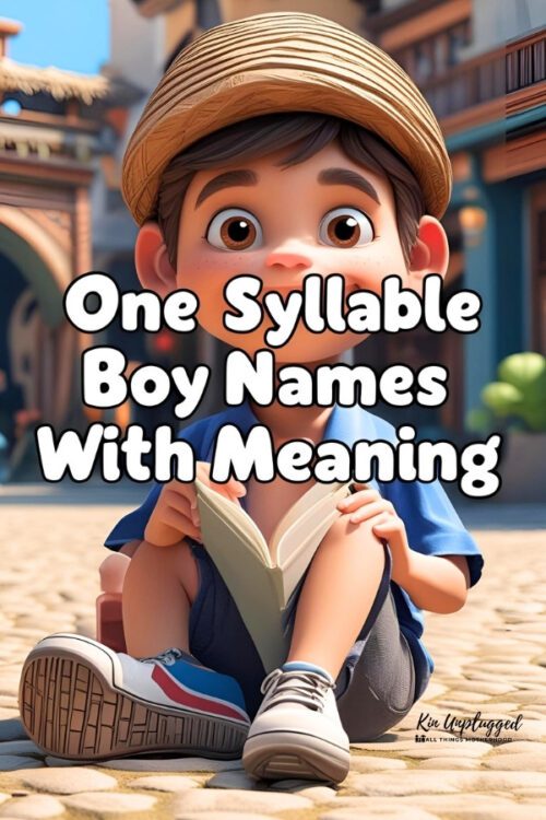 One Syllable Boy names (150+ Simple, Strong ideas with meanings) - Kin ...