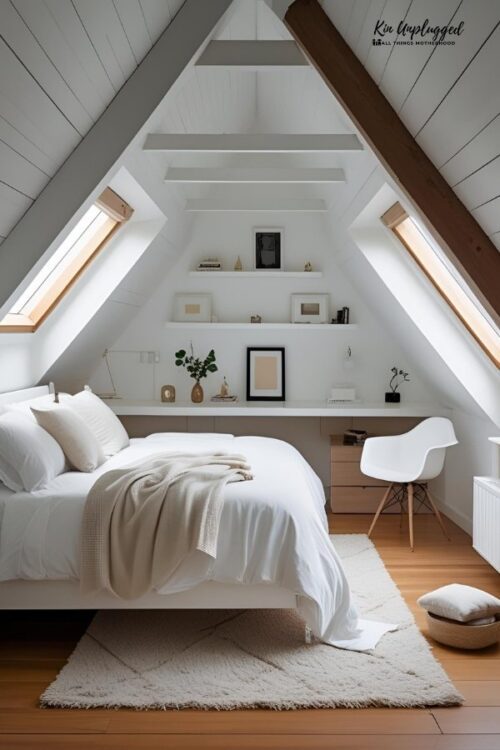 17 Beautiful Attic bedroom ideas | Transforming your loft - Kin Unplugged