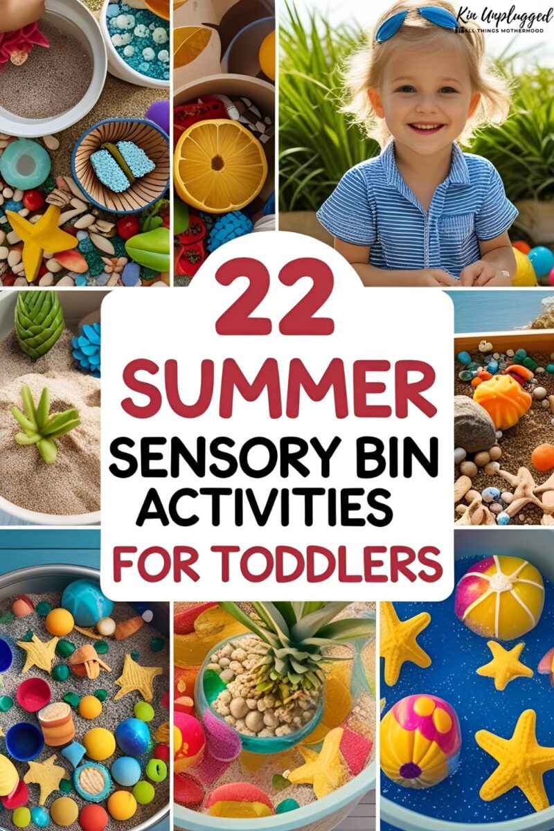 20+ Enticing Summer Sensory bin activities for toddlers - Kin Unplugged
