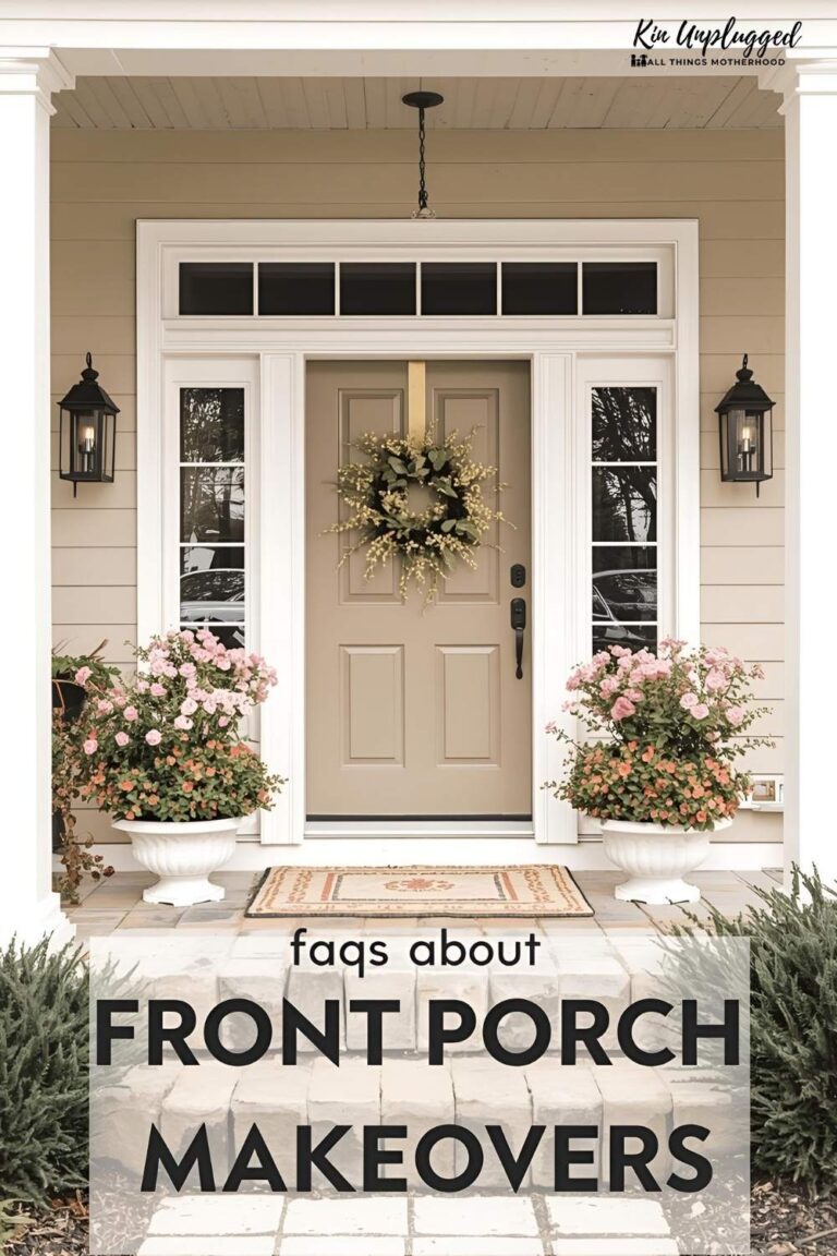 23 Front Porch Makeovers: Budget, Small and Modern Ideas - Kin Unplugged