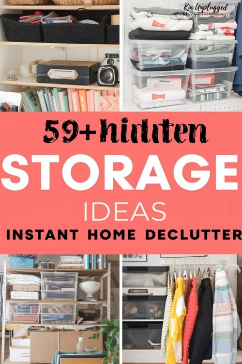 59+ Hidden Storage ideas for instant home declutter - Kin Unplugged