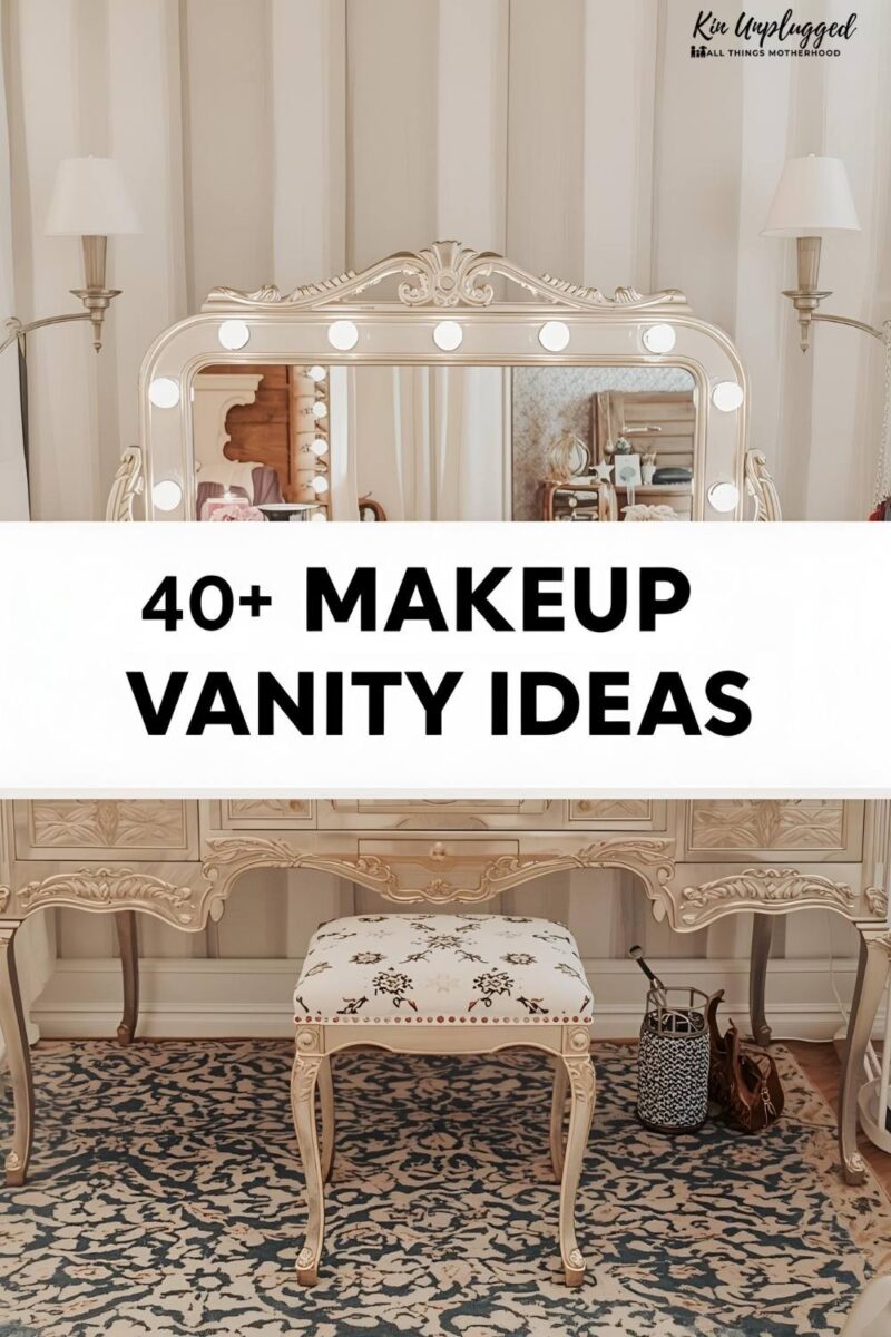 Vanity Aesthetic: 40+ Stylish Makeup Vanity Ideas - Kin Unplugged