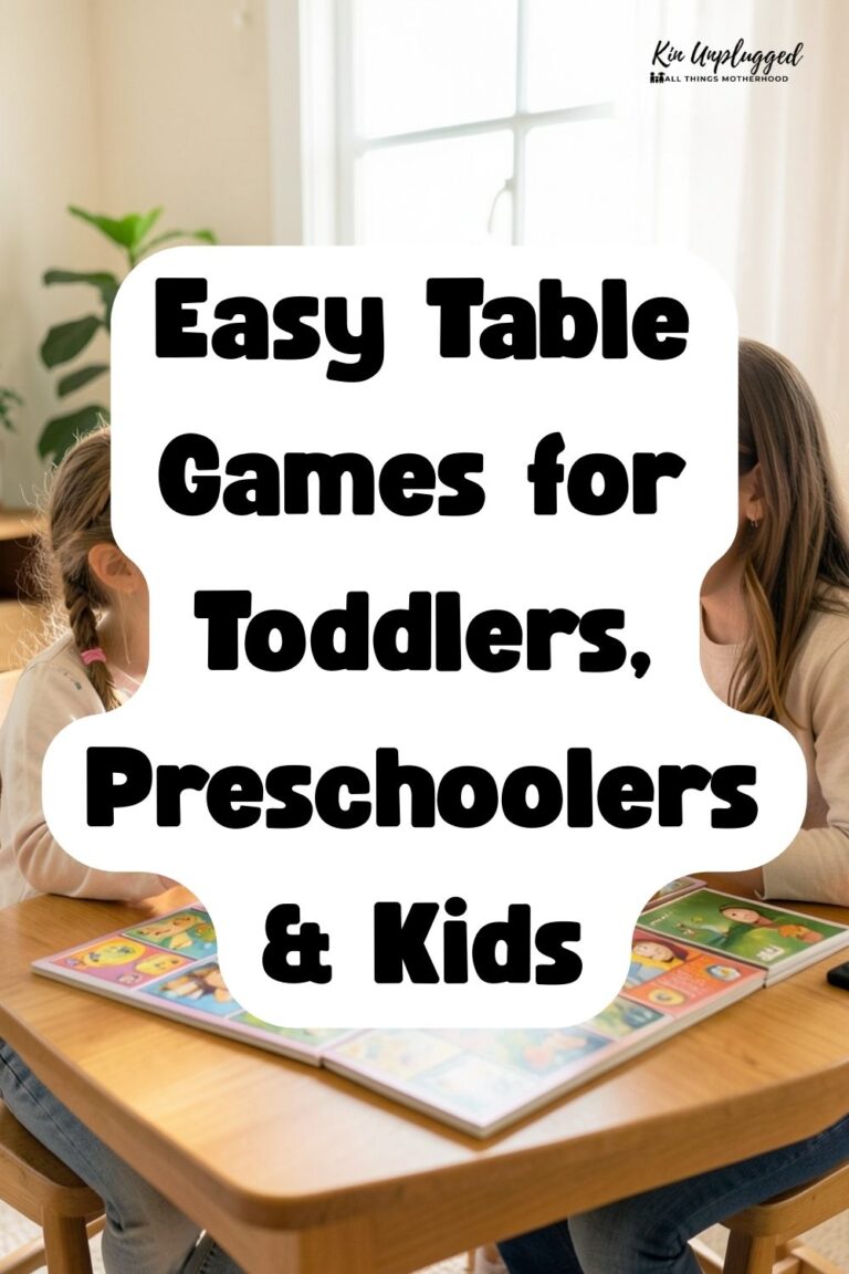 Table games for Kids: 30+ Easy ideas work (Ages 2–12) - Kin Unplugged