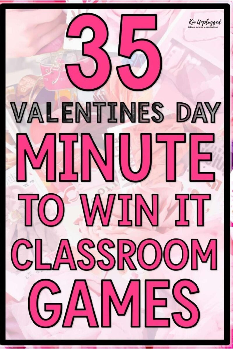 35 Valentine’s Day Minute to Win It Classroom Games (fast, low-prep ...