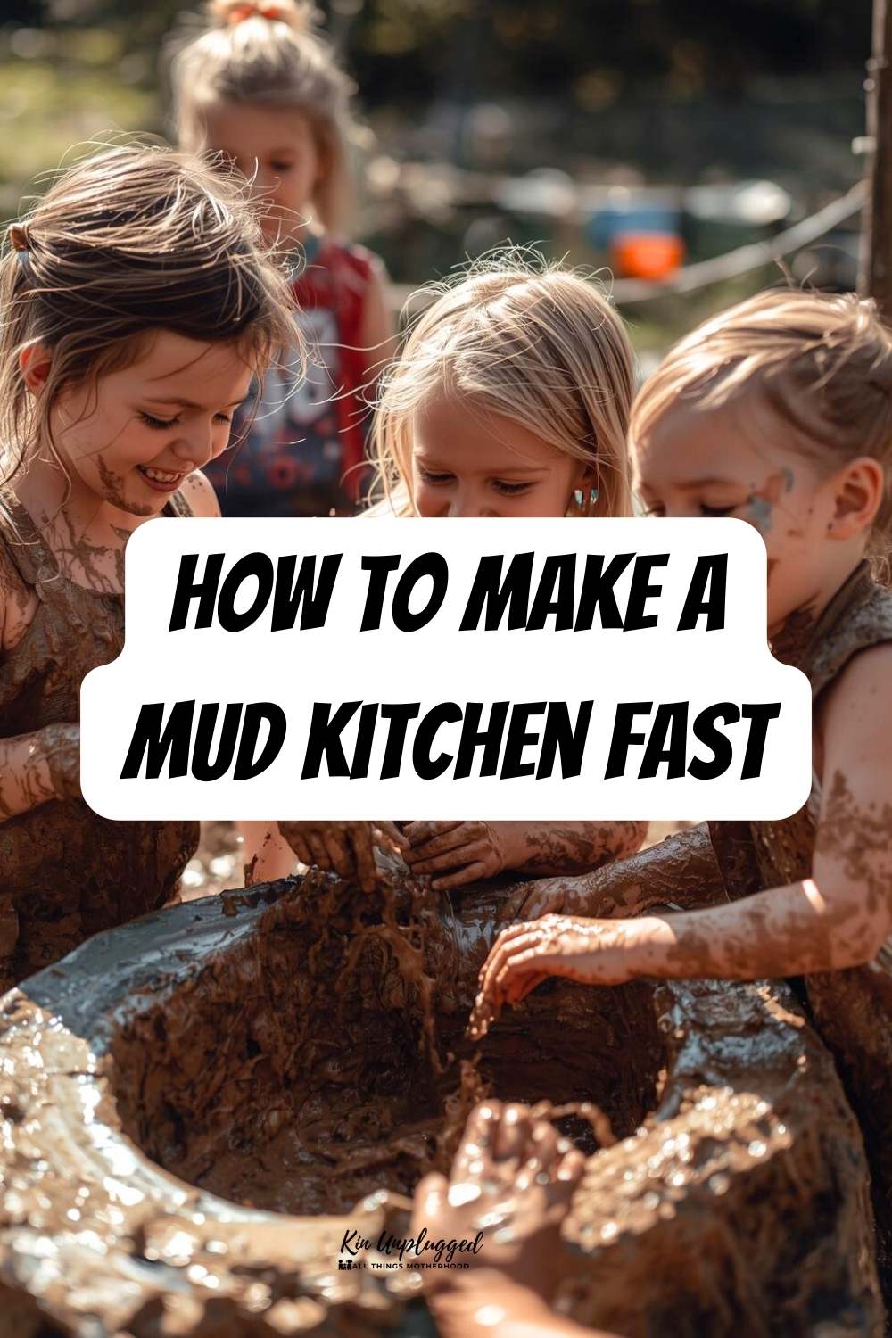 How to DIY a Mud kitchen | Simple outdoor play Kitchen ideas for Busy ...